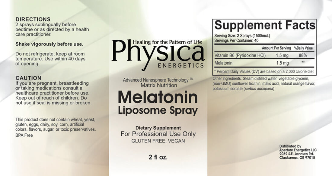 Melatonin Liposome Spray – NHCAAonline